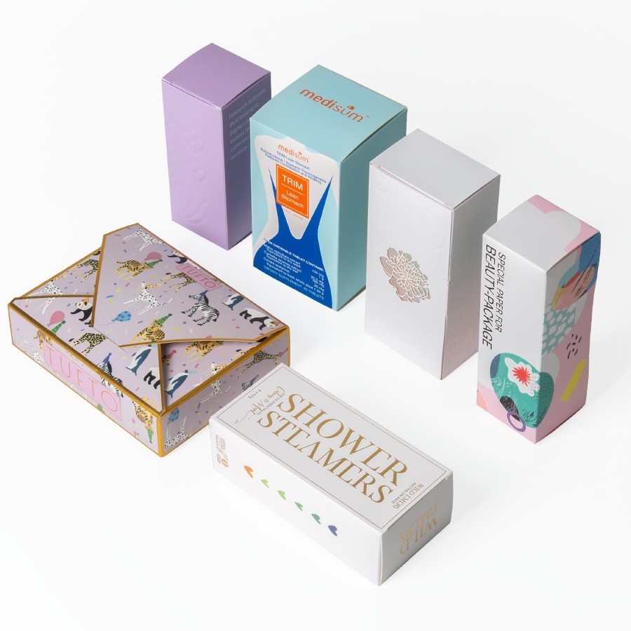 Customized Square Paperboard Anto Tuck End Bottom Box Untuk Eyelas ...